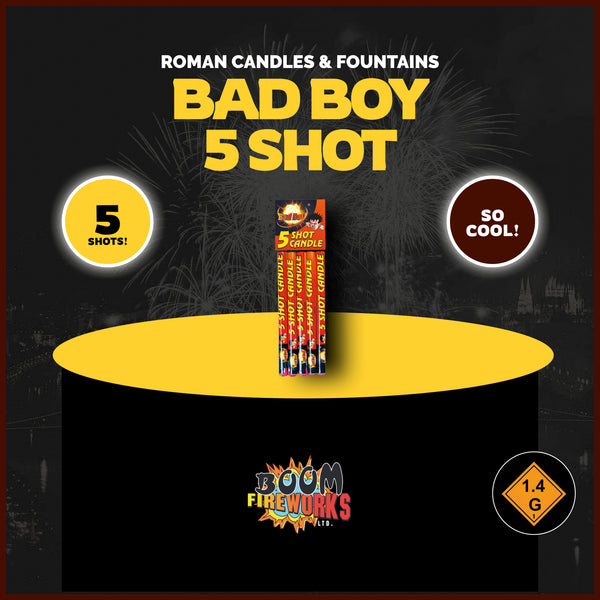 Bad Boy 5 Shot – Boom Fireworks LTD