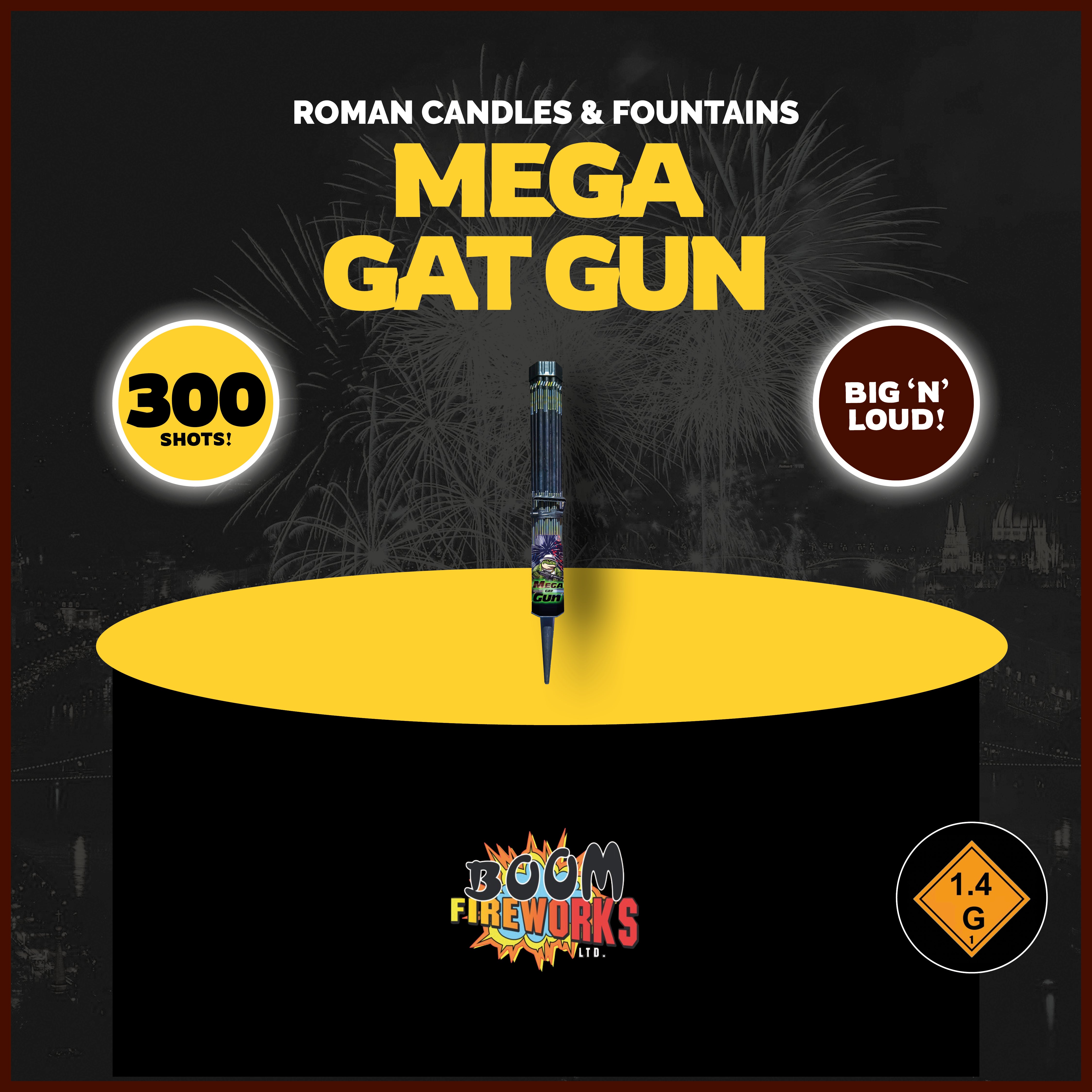 Mega Gat Gun – Boom Fireworks LTD