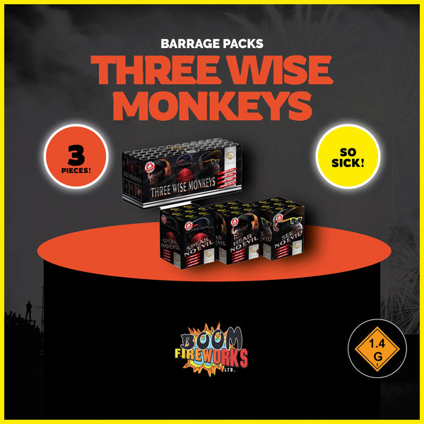 Three Wise Monkeys – Boom Fireworks LTD