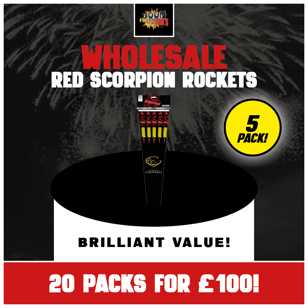 WHOLESALE - Red Scorpion x 20 Packs – Boom Fireworks LTD