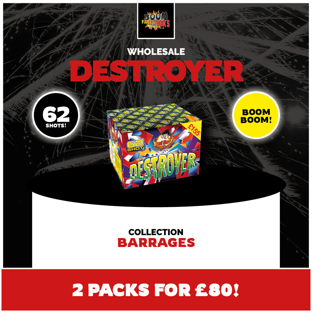Wholesale - Destroyer x 2 Packs – Boom Fireworks LTD