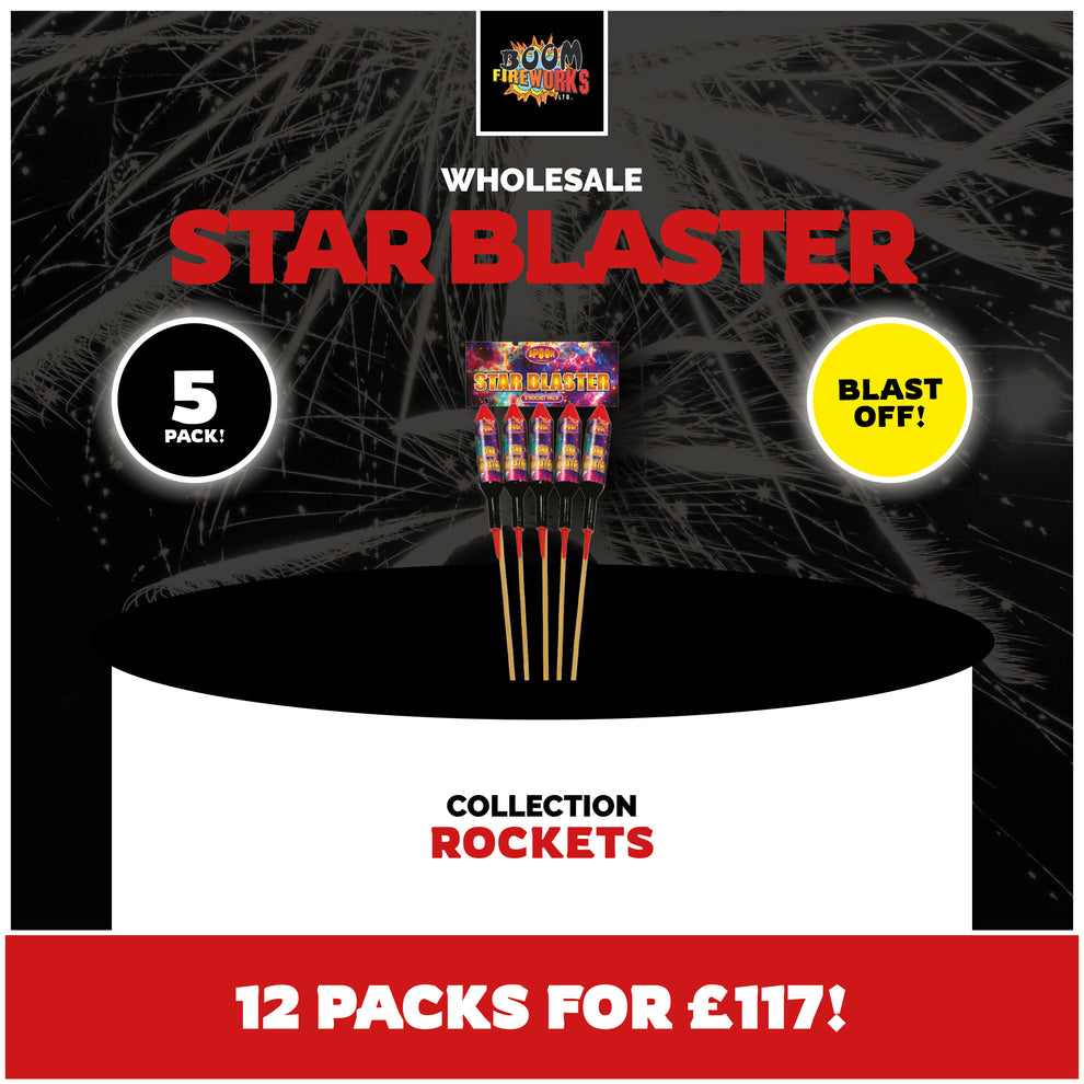 Wholesale - Star Blaster x 12 Packs – Boom Fireworks LTD
